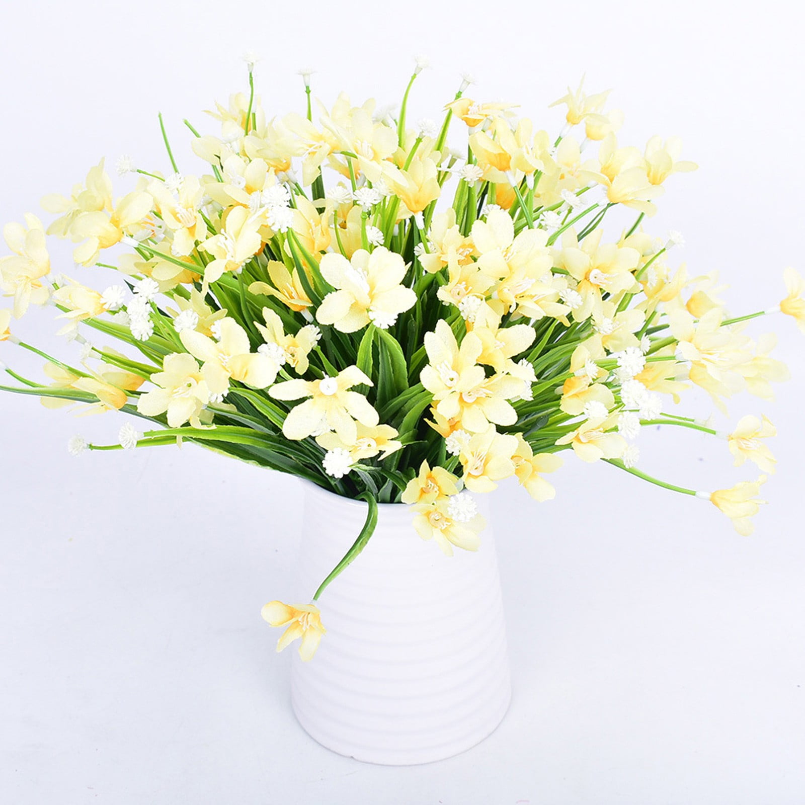 7Pcs Artificial Daisy Silk Flower Outdoor UV Resistant Fake Wildflowers ...