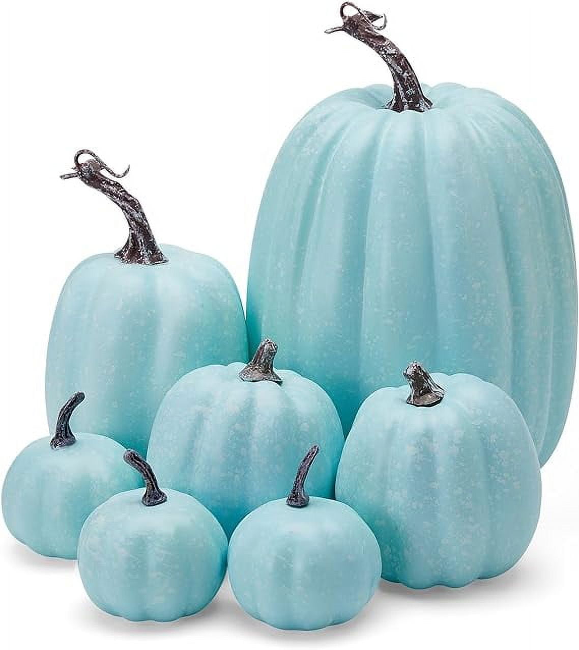7Pcs Assorted Artificial Pumpkins, Lifelike Simulation Mixed Harvest ...