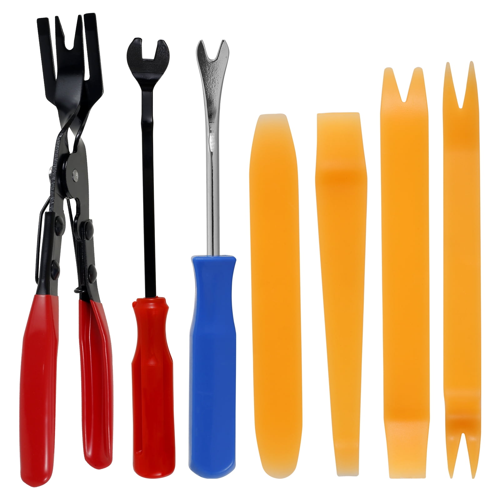 7Pcs Auto Fastener Remover Steel Auto Clip Pliers Set Car Trim Rivet ...