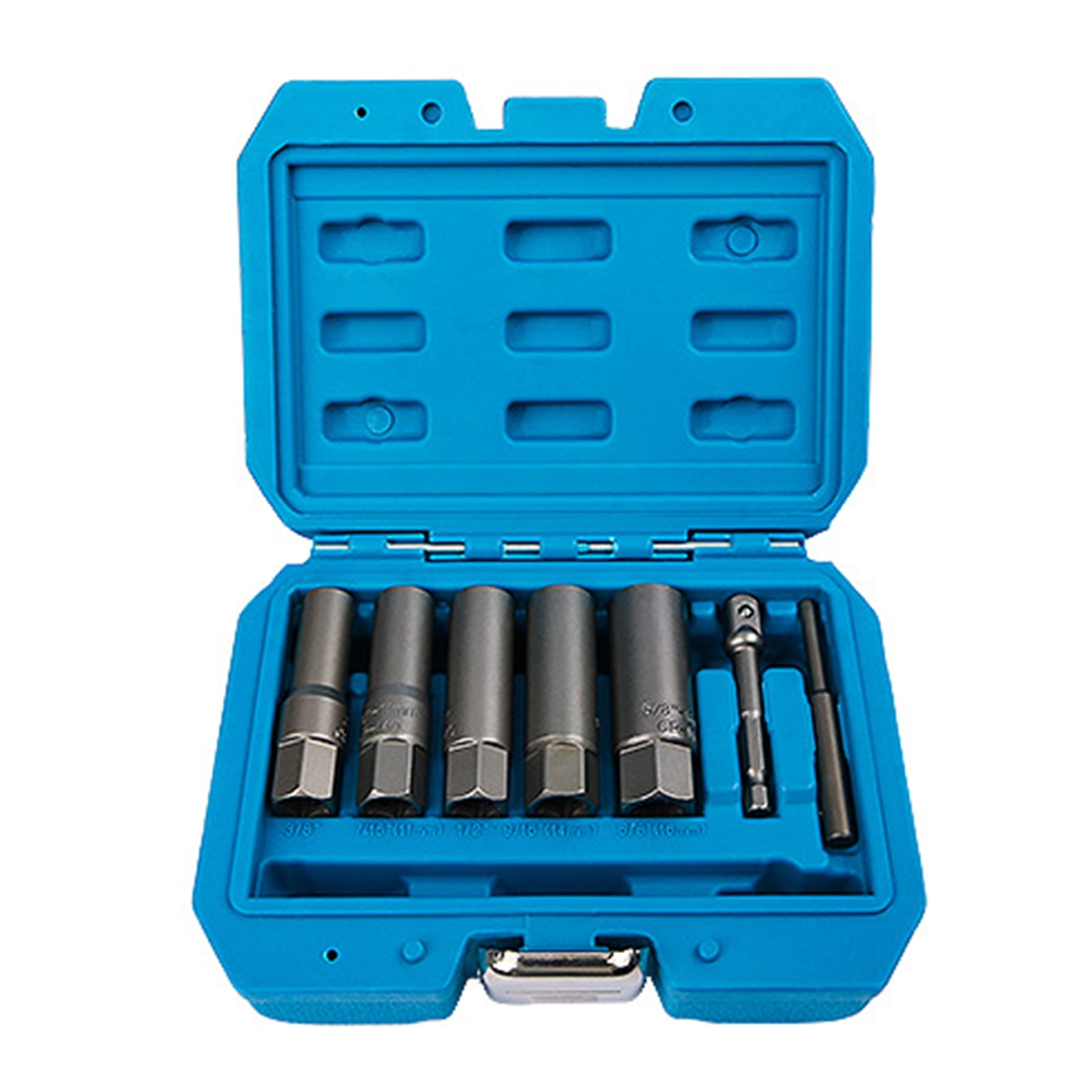 7Pcs Bolt Nut Extractor Set Stripped Nut Remover Set Broken Lug Nut ...