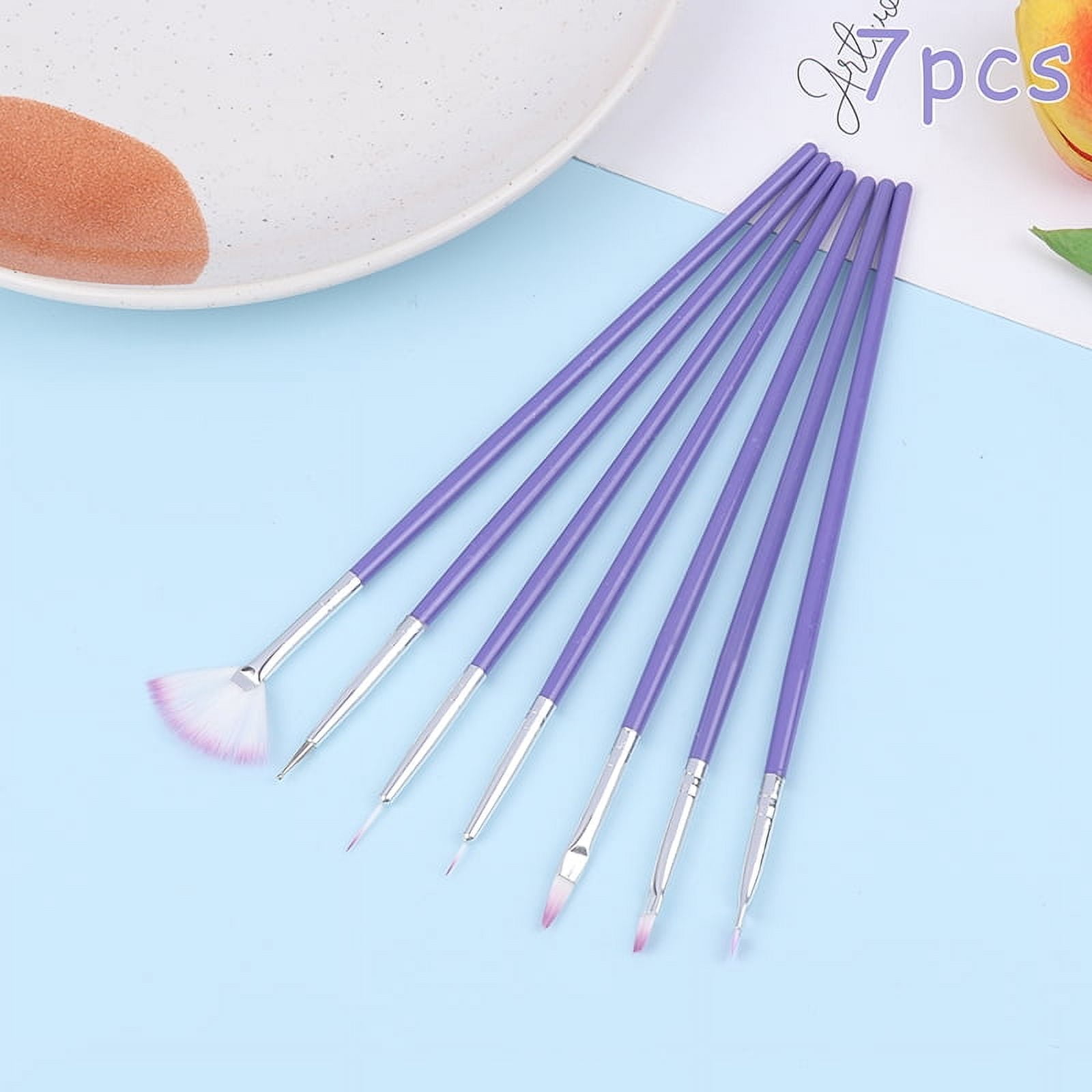 7Pcs Cake Decorating Brushes Cake Painting Brushes DIY Food Paint Brush ...