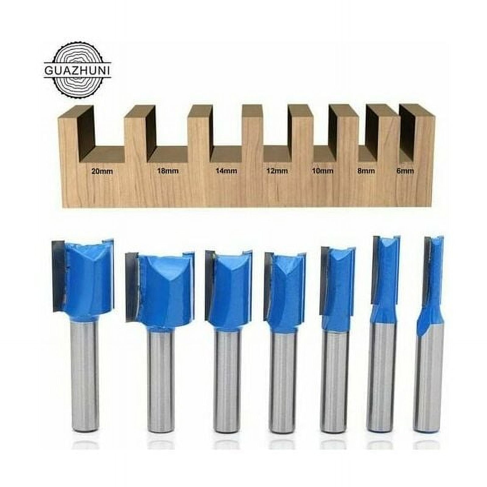 7Pcs Cleaning Router Bits Wood Router Bit 6/8/10/12/14/18/20Mm Diameter ...