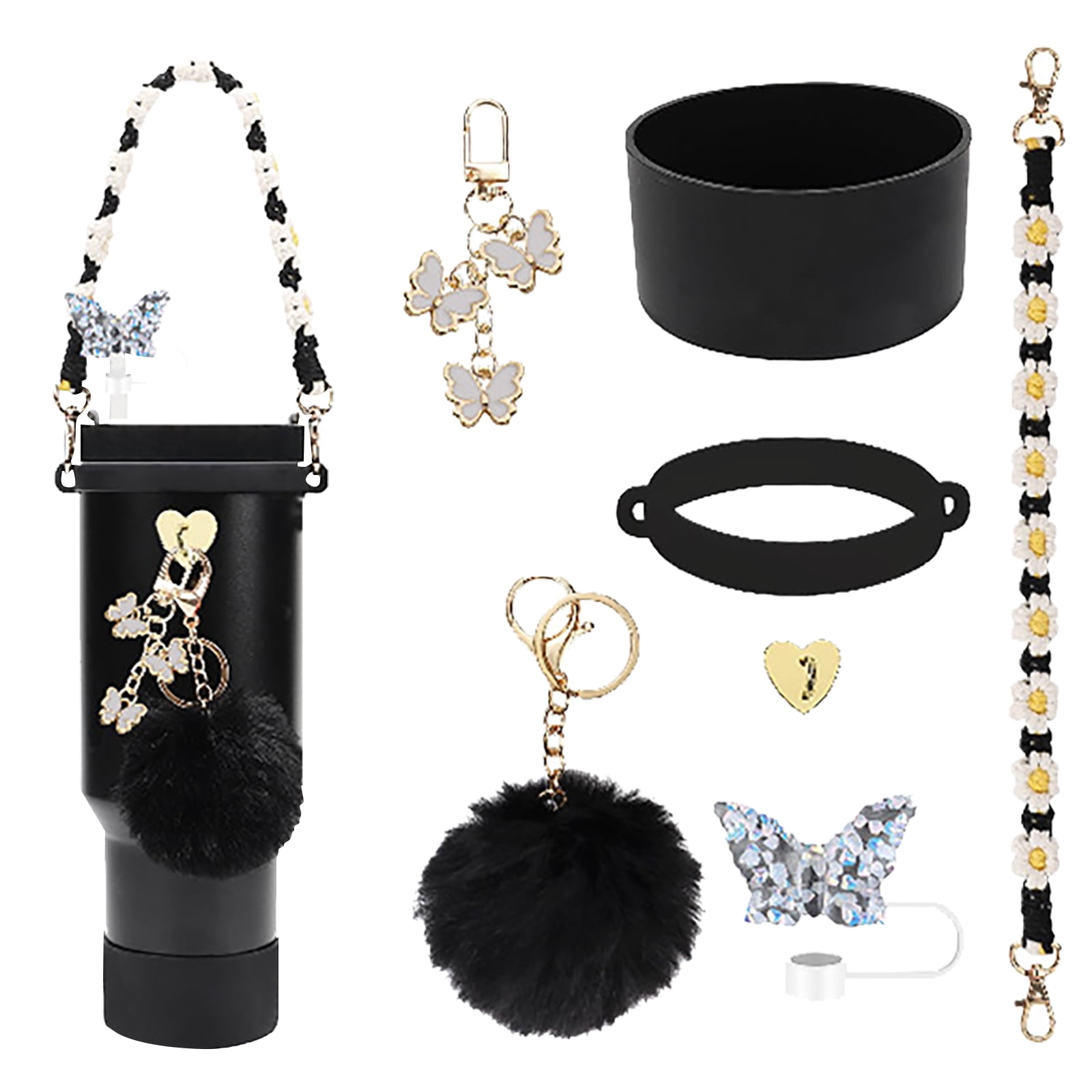 7Pcs Cup Accessories for 40oz Stanley Cup Insulated Tumbler Xmas Gift ...