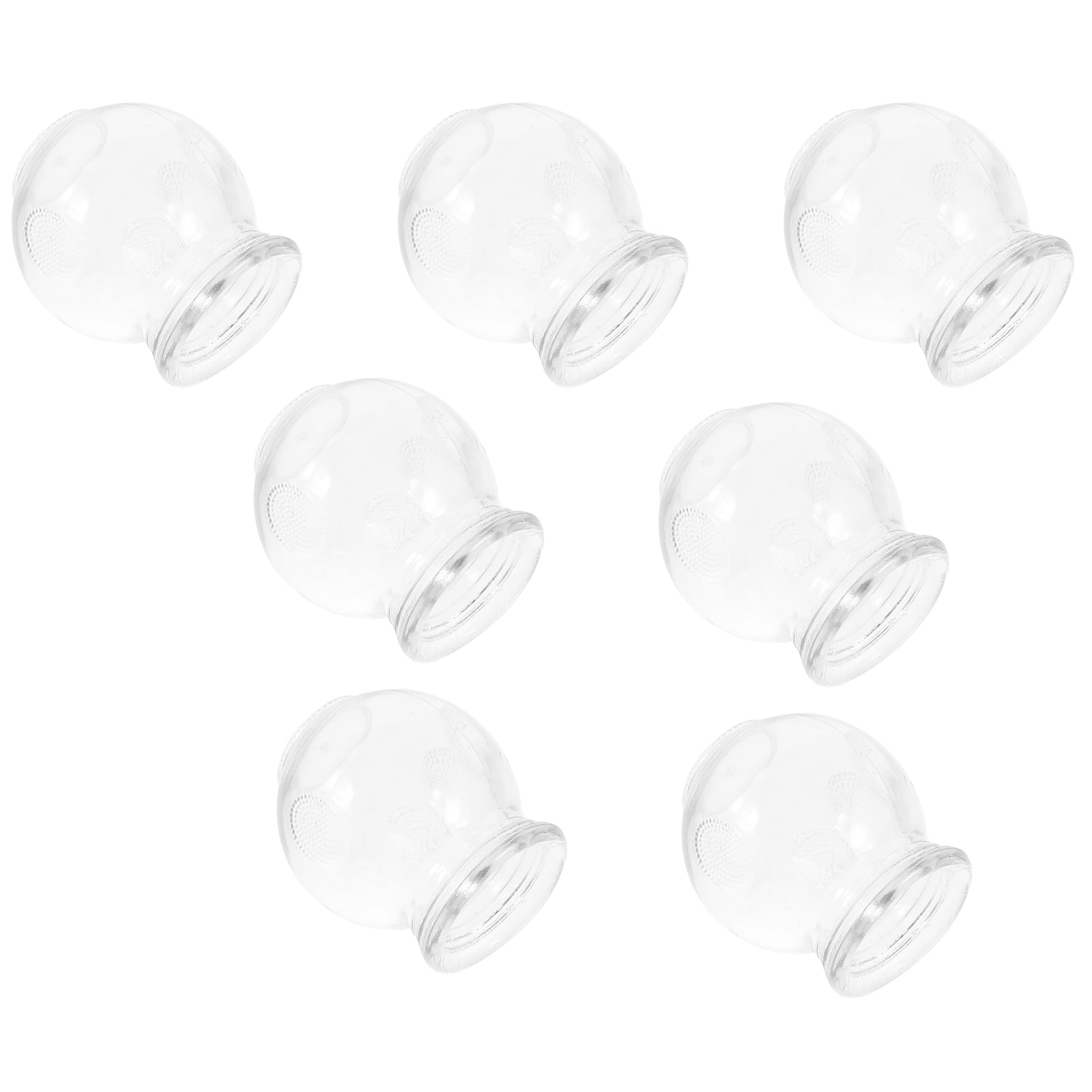 7Pcs Cupping Glass Simple Home Thickened Cuppings Body Massage Cupping ...