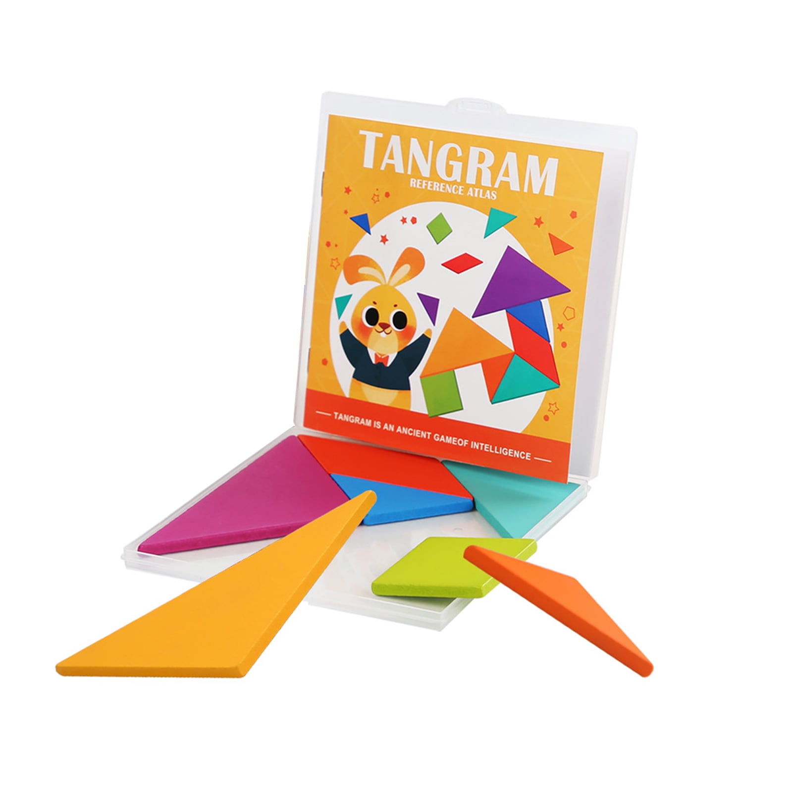 7Pcs Eco-friendly Tangram Board Puzzle Toys - Hands-on Ability ...