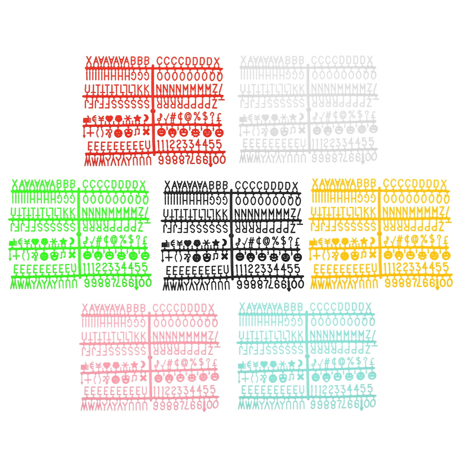 7Pcs Felt Letter Board Letters Numbers Symbols 3/4 Inch Alphabet ...