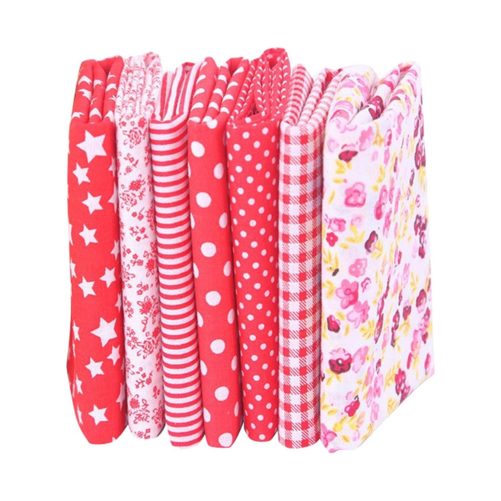 7Pcs Flower Cotton Fabric Squares 5.12"x5.12"Patterned Fabric,Fall ...