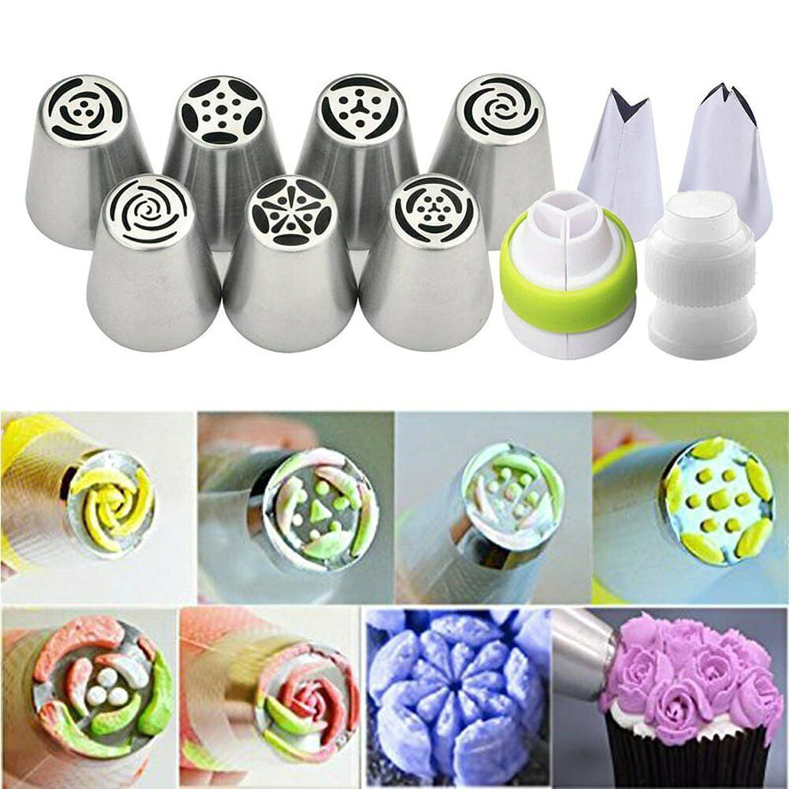 7Pcs Flower Russian Icing Piping Nozzles Pastry Tips Cake Decorating ...