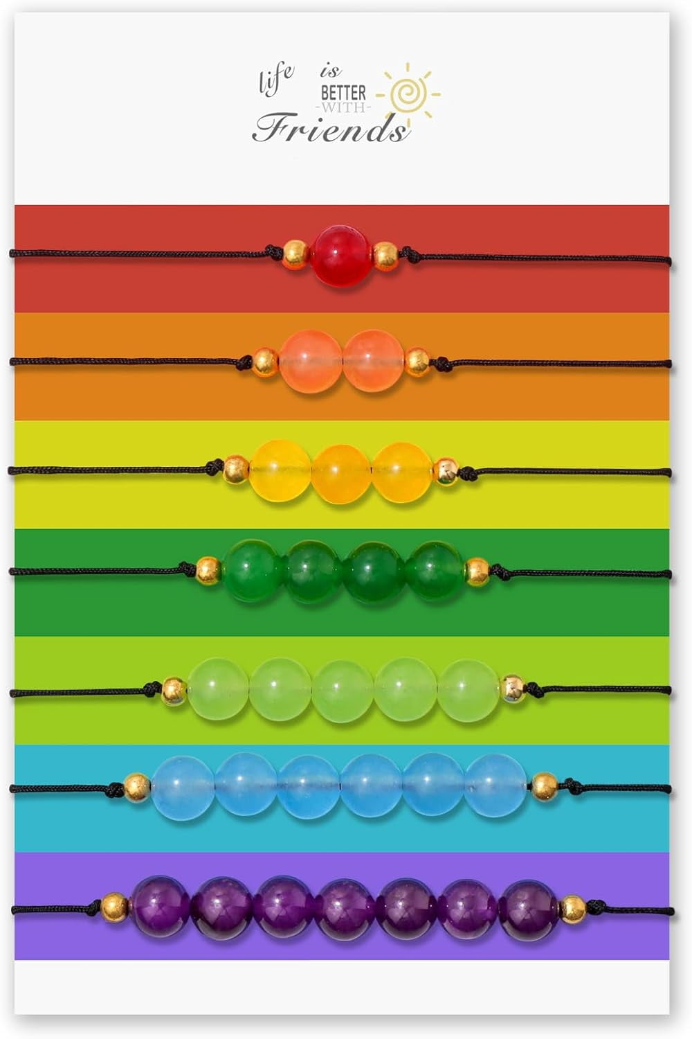 7Pcs Friendship Bracelets Beaded Bracelets Cute Heishi Surfer Clay Bead ...