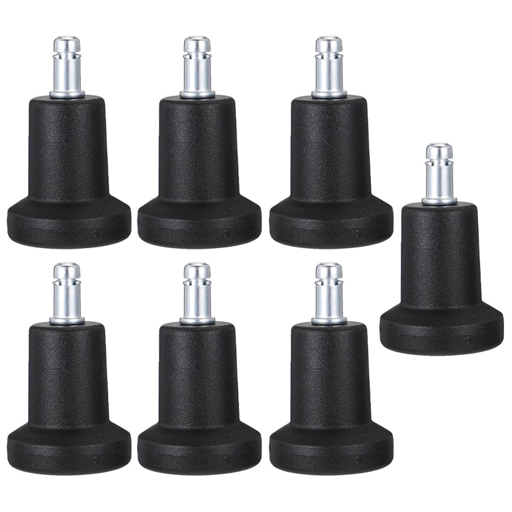 7Pcs Plug In Wheels Casters Chair Casters Wear resist Fixed Feet Chair ...
