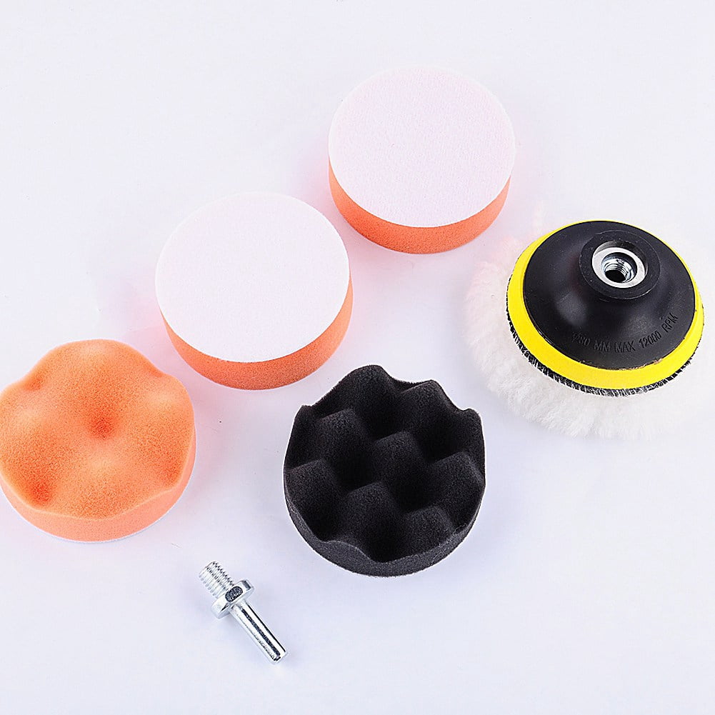 7Pcs High Gross Car Compound Drill Polishing Buffing Pad Kit Auto Car ...