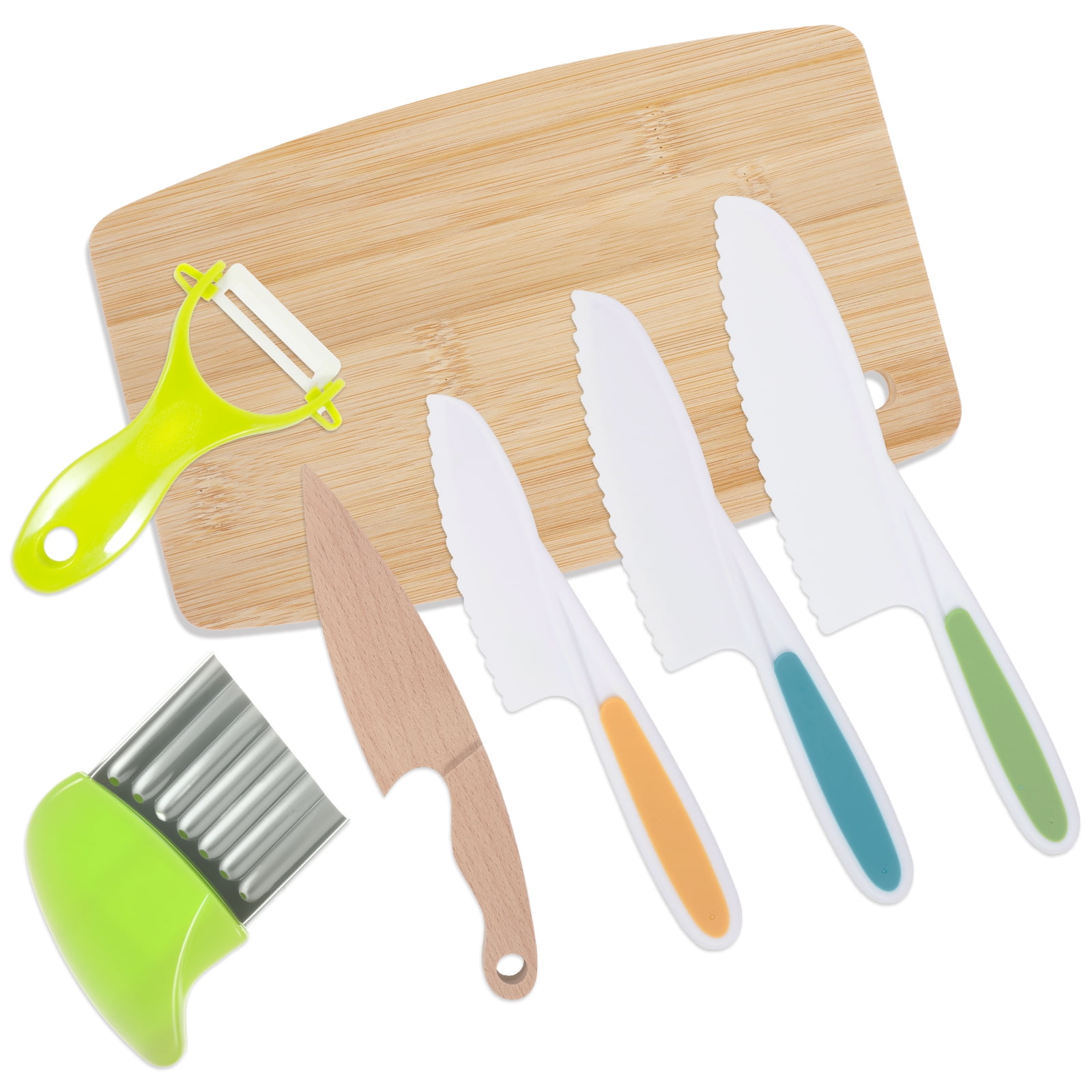 7Pcs Kids Cooking Cutter Reusable Toddler Cutter Efficient Cutting ...