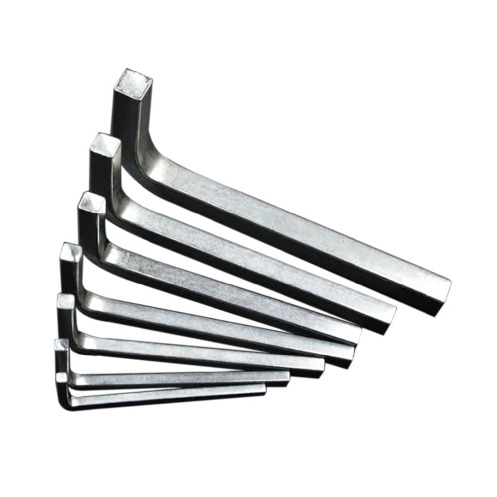 7Pcs L Shape Square Head Wrench Square Key 4 Point Wrench Screwdriver ...