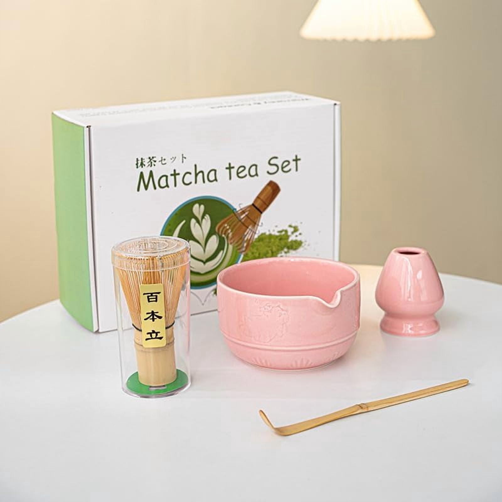 7Pcs Matcha Whisk Set,Ceramic Matcha Tea Set Includes Whisk Matcha Bowl ...