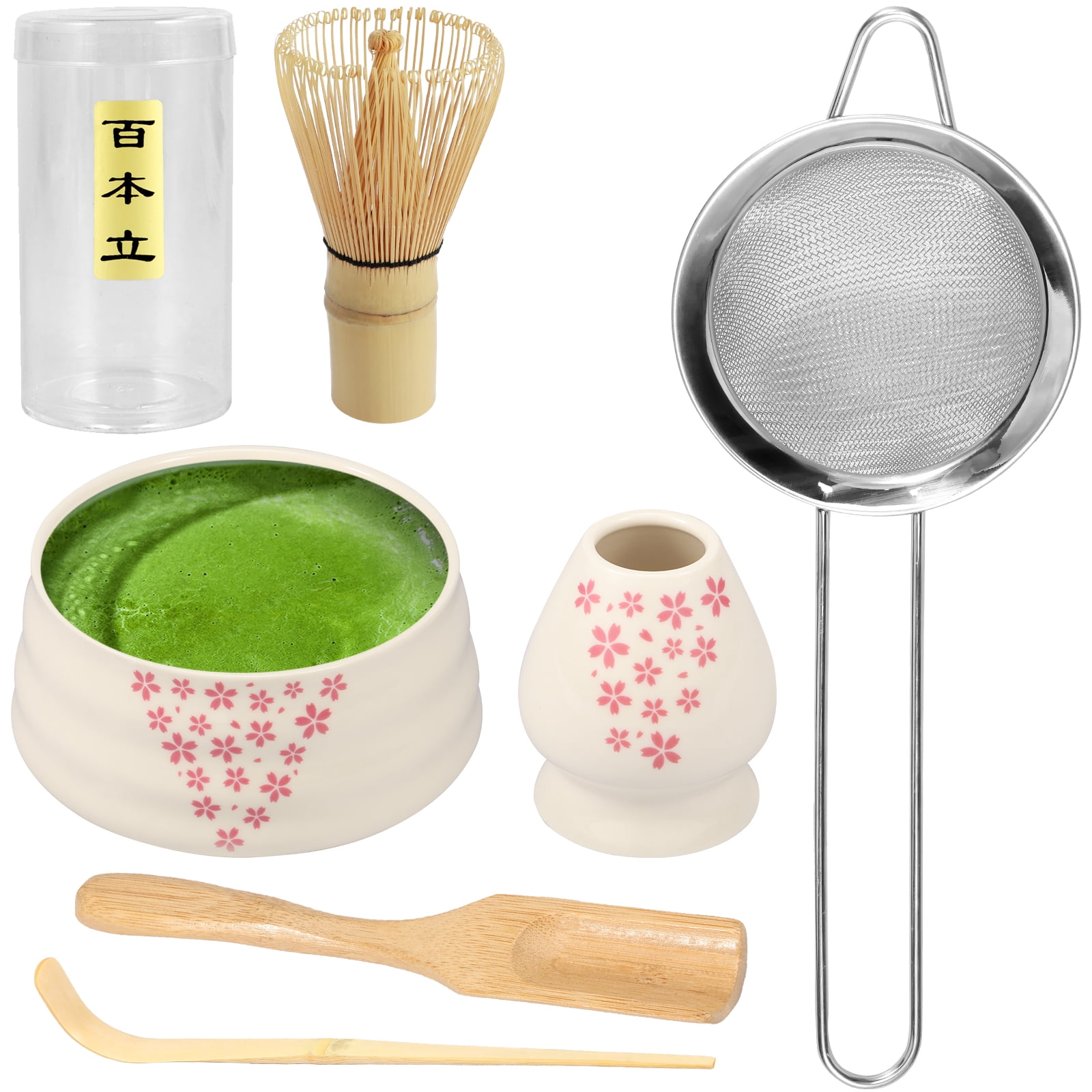 7Pcs Matcha Whisk Set Elegant Matcha Making Set with Matcha Whisk ...