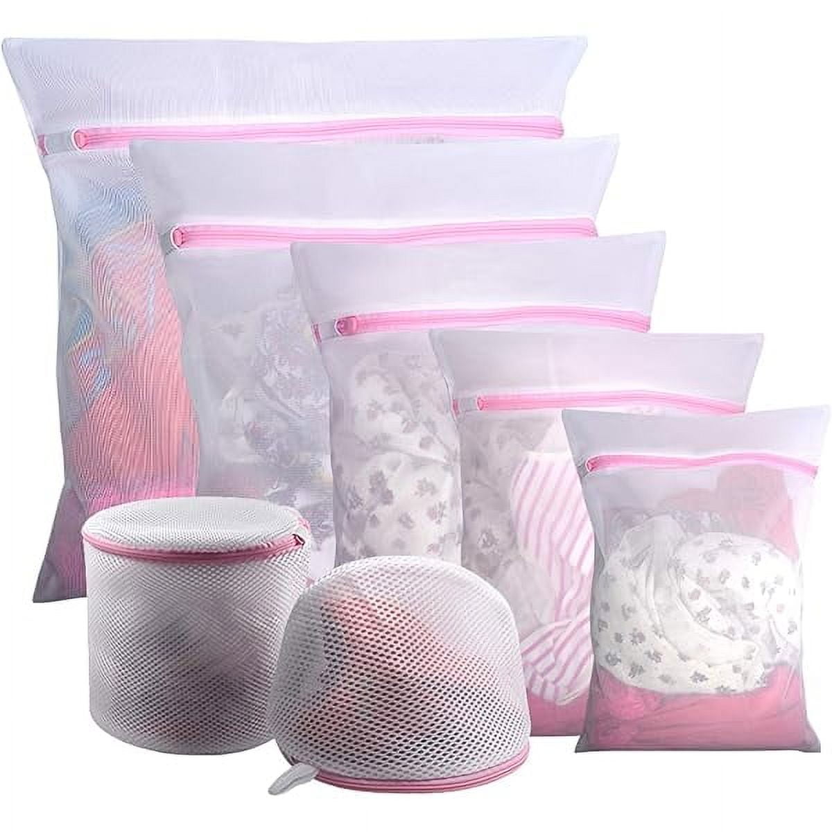 7Pcs Mesh Laundry Bags for Delicates with Premium Zipper, Travel ...