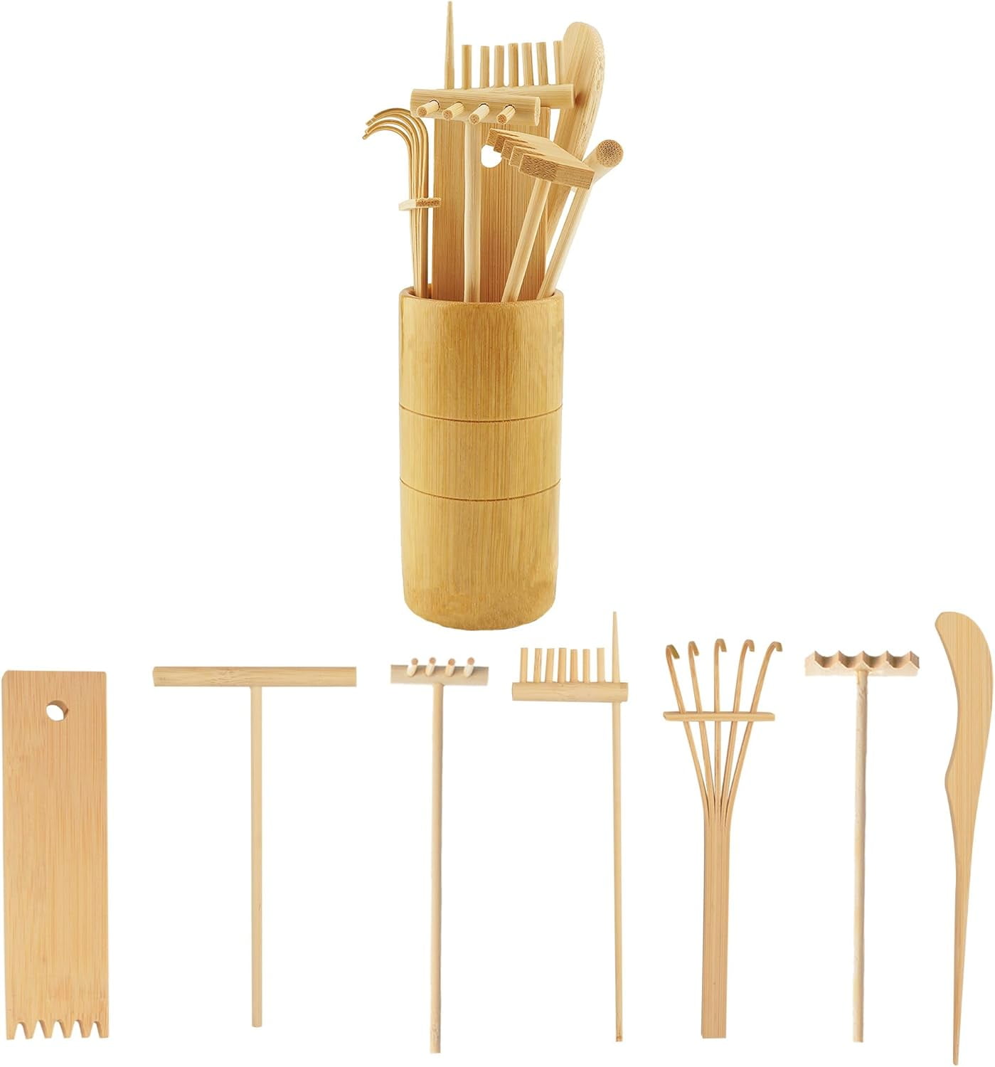7Pcs Mini Zen Garden Tools, Mini Zen Garden Rakes, Accessories for Home ...