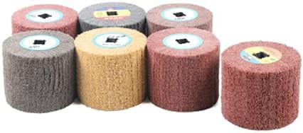 7Pcs Polishing Burnishing Wheel Wire Drawing Wheel Brush Drum ...