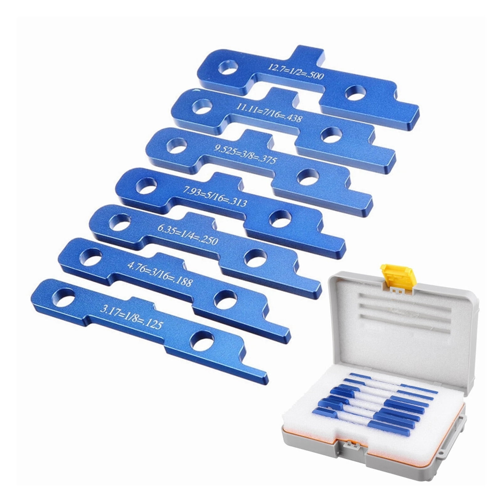 7Pcs Precision Router Saw Table Setup Bars Depth Test Distance Aluminum ...