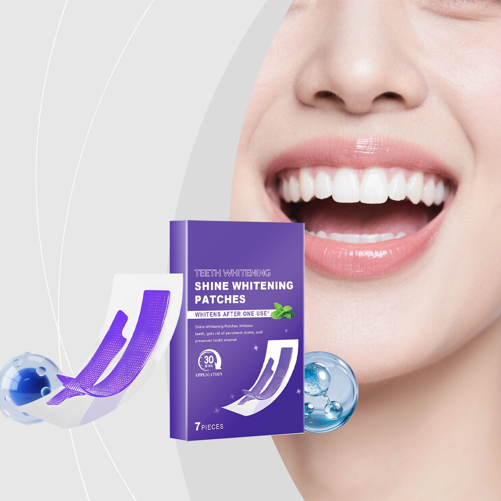 7Pcs Purple Stain Removal Tooth Patch for Yellowing Teeth, Deep ...