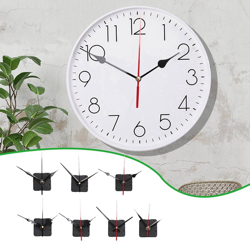7Pcs Quartz Clock Movement Mechanism Sets Silent Short Shaft Clock ...