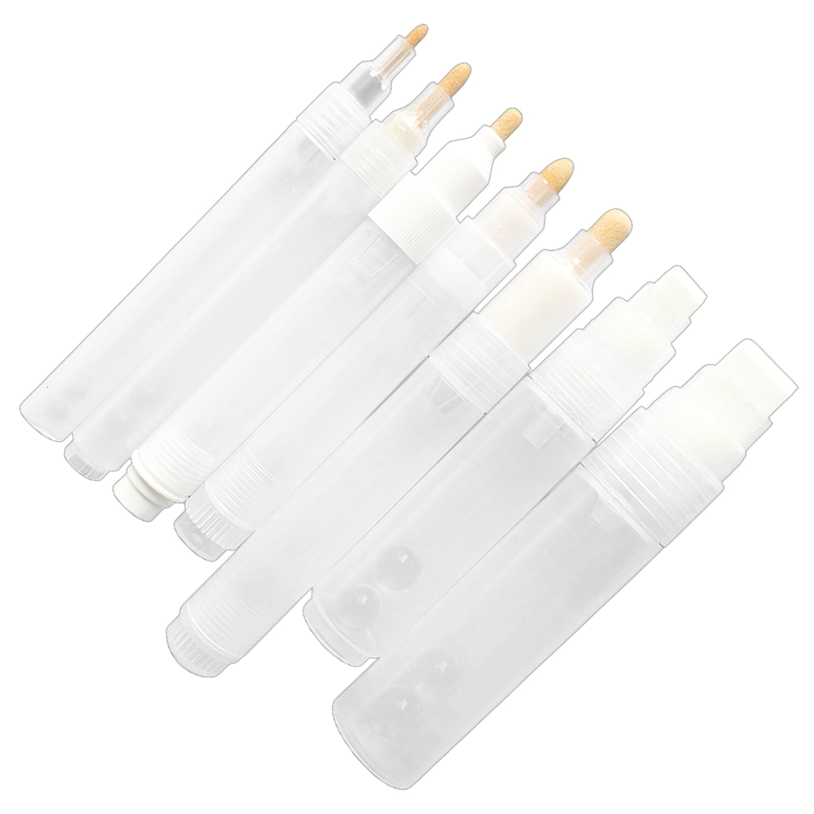 7Pcs Refill Able Markers Empty Markers Pen Easy to Refill with Multiple ...