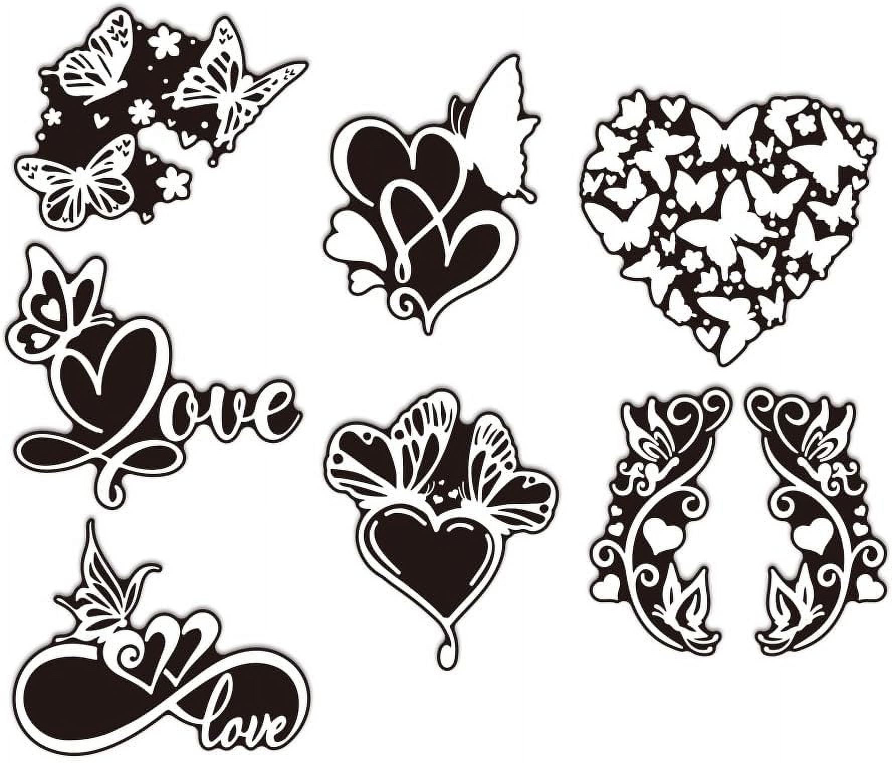 7Pcs Reflective Car Sticker Car Window Sticker Automotive Decals ...