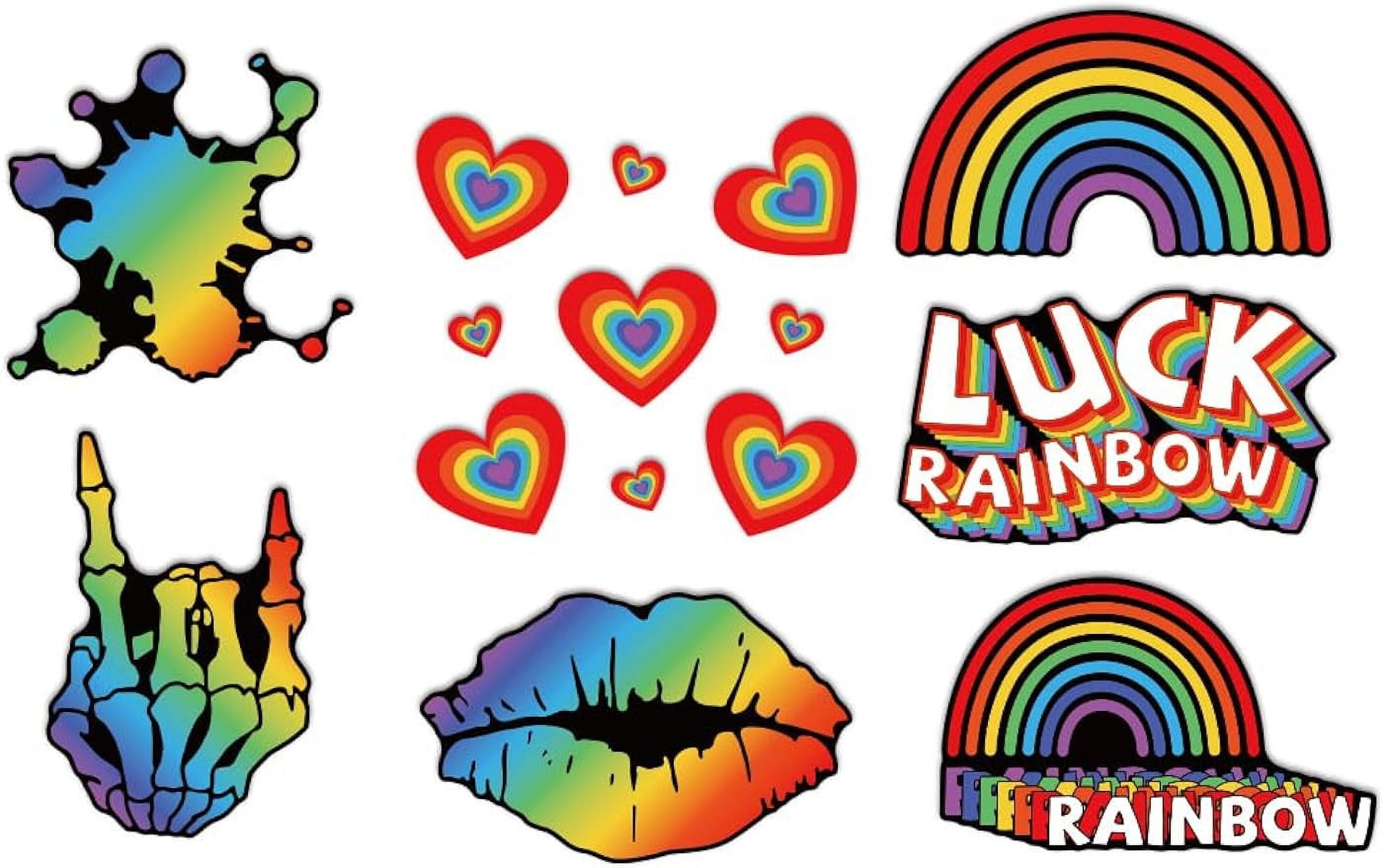 7Pcs Reflective Car Window Sticker Automotive Decals Waterproof Car ...