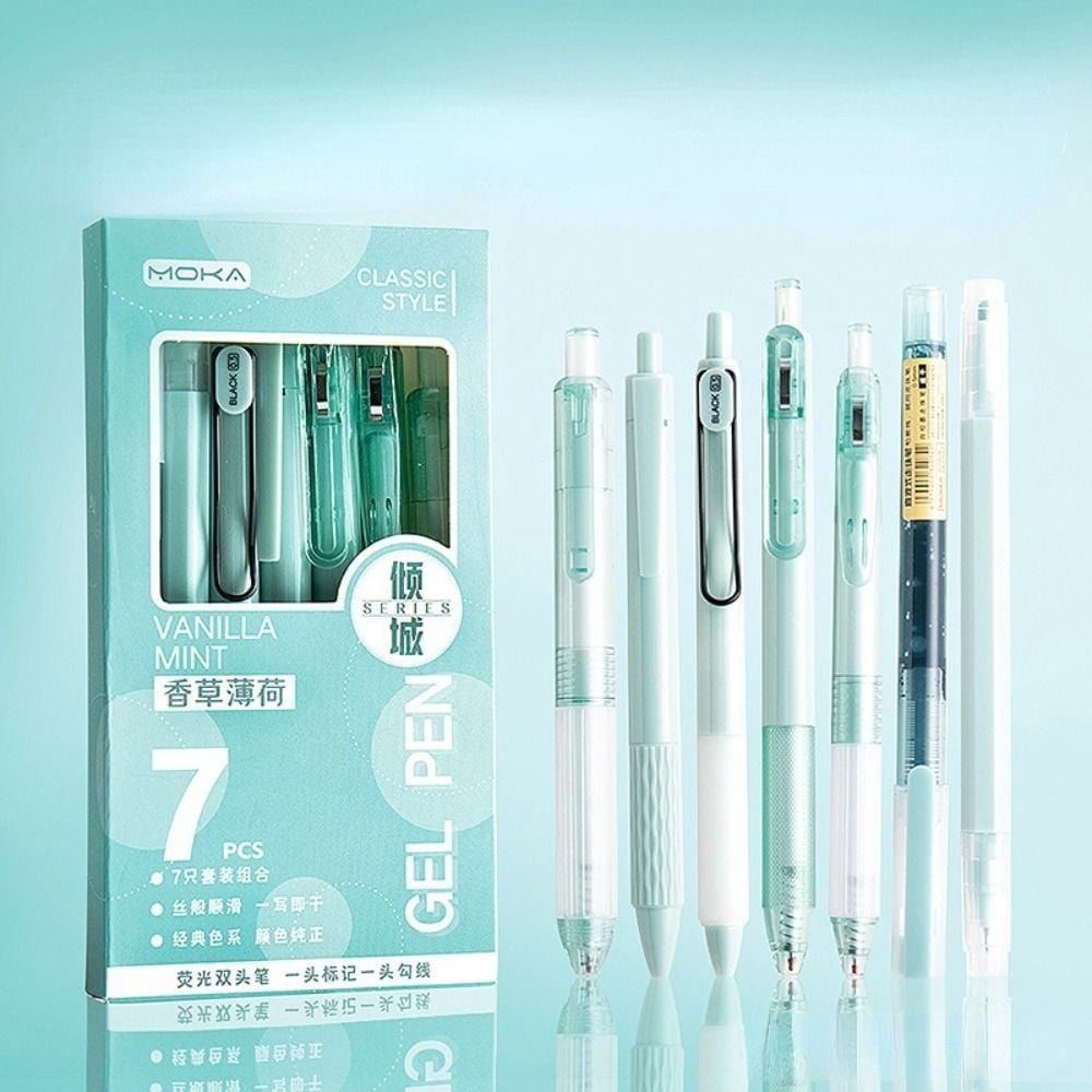 7Pcs/Set High Quality Gift Student Specific ST Tip Quick-Drying Ink ...
