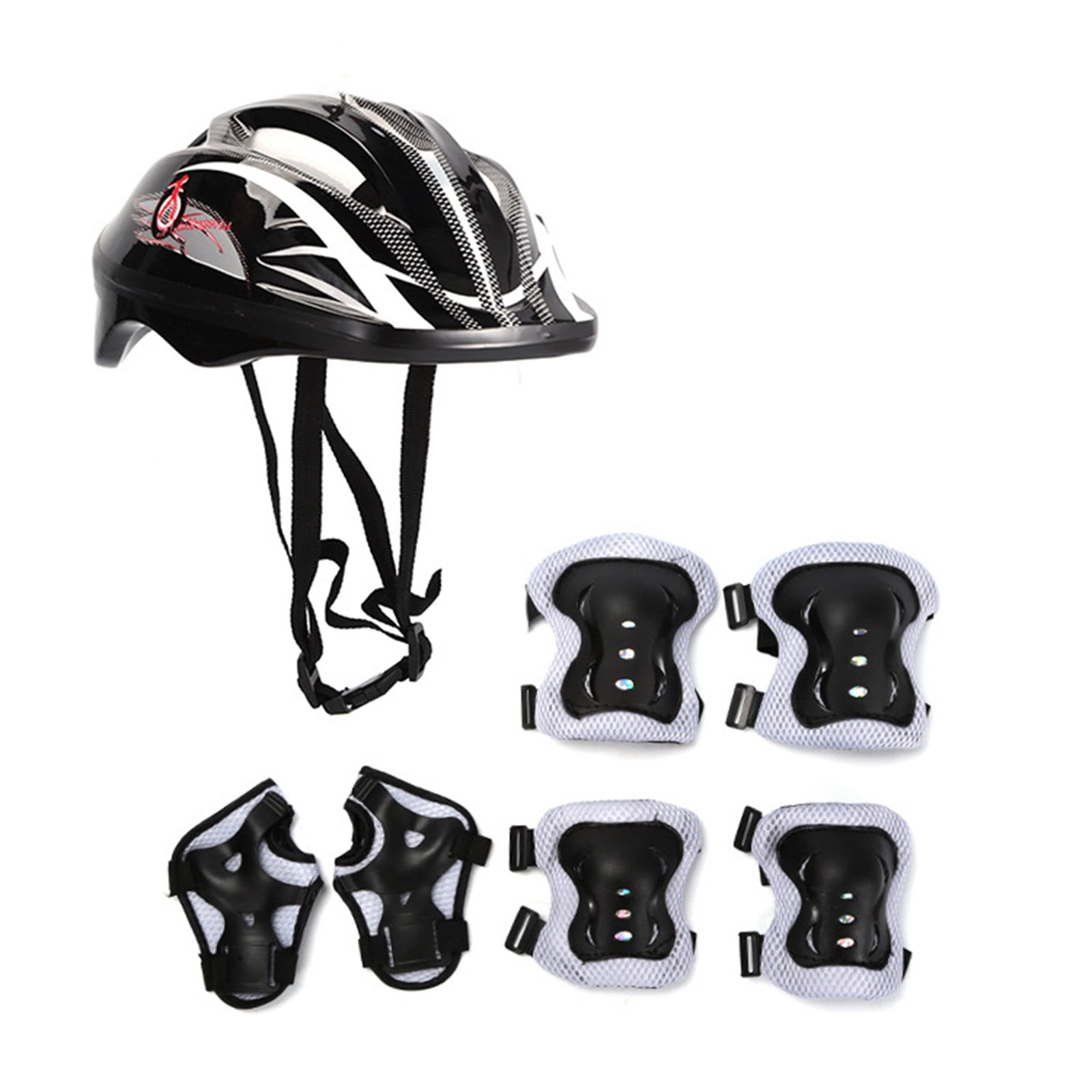 7Pcs/Set Kids Protective Gear, Helmet Knee Pads, Hand-guards and Elbow ...
