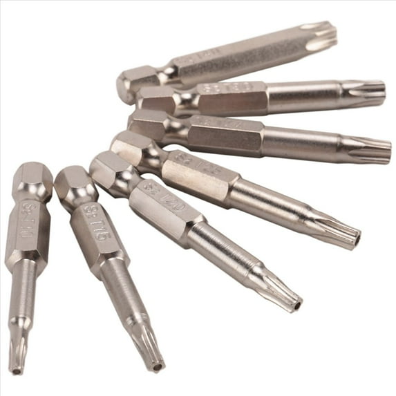 7Pcs Set Star Bit Screwdriver Drill Bits Screw Driver Magnetic 1/4Inch Hex Shank Hand Tools Five ...