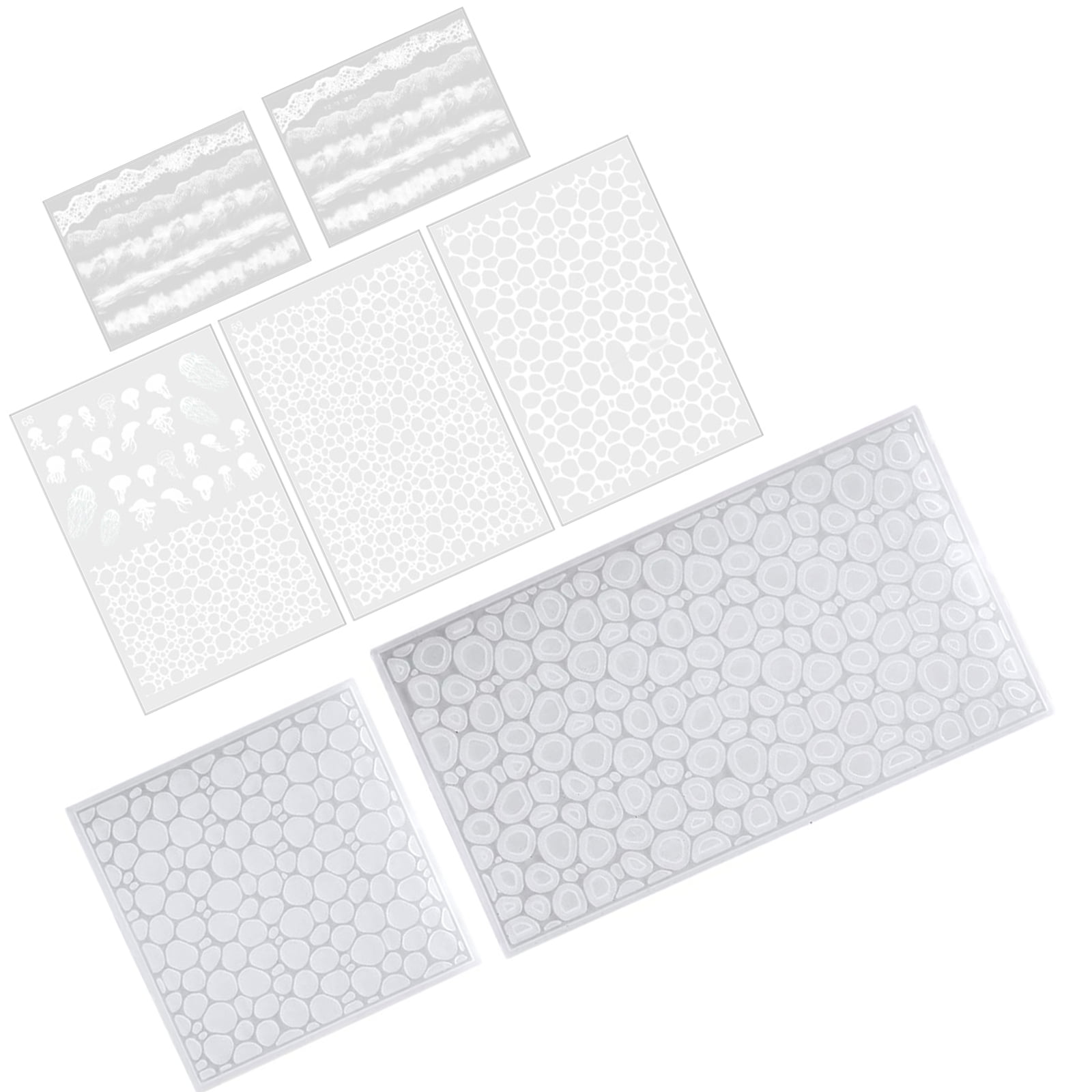 7Pcs/Set Water Designs Mold Themed Crafts Casting Mould Versatile ...