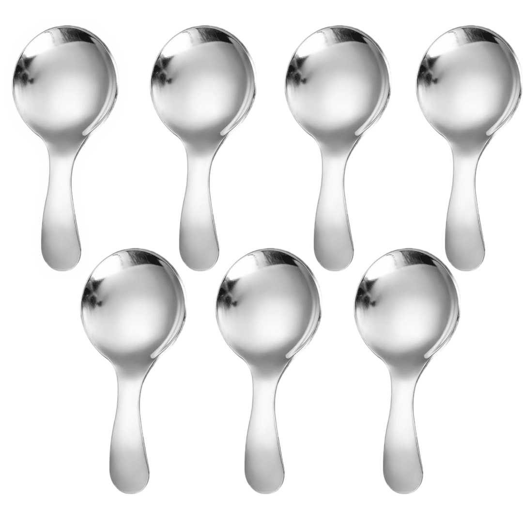 7Pcs Short Handle Small Scoops for Canisters, 3.54x1.77inch Mini Spoons ...