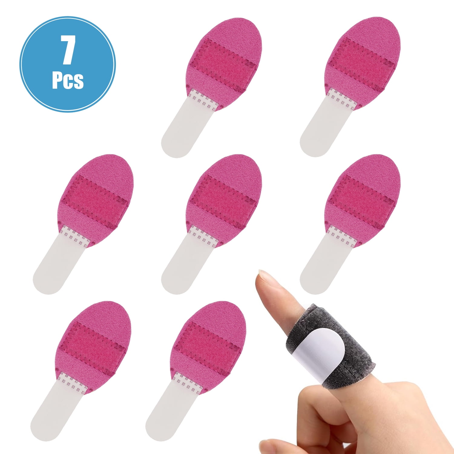 7Pcs SkyAuks Finger Splint, Finger Brace, Trigger Finger Splints for ...