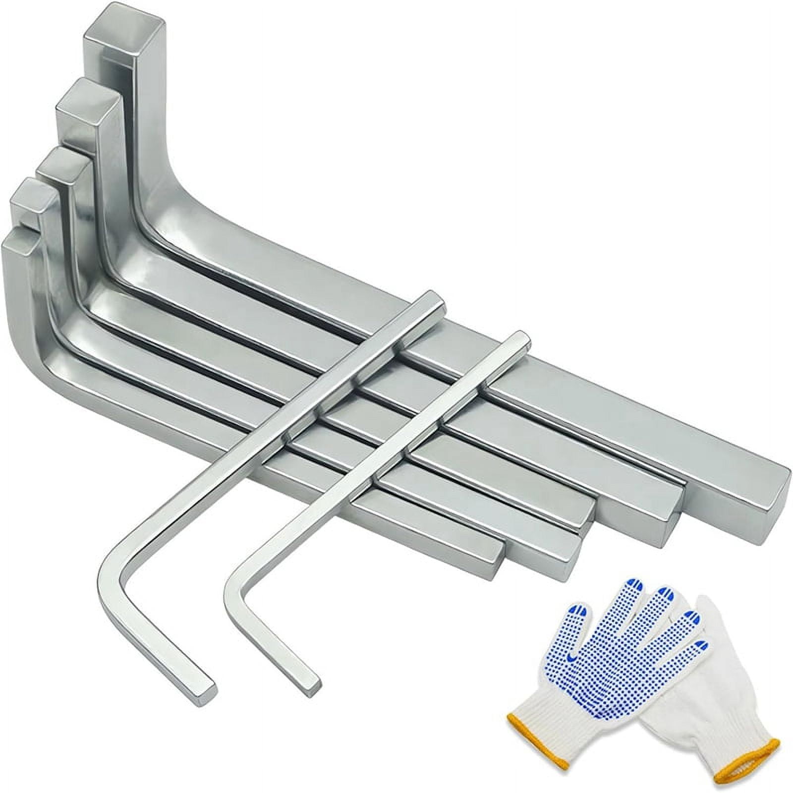 7Pcs Square Head Wrench Set L Shaped Square Key Kit Chromium Vanadium ...