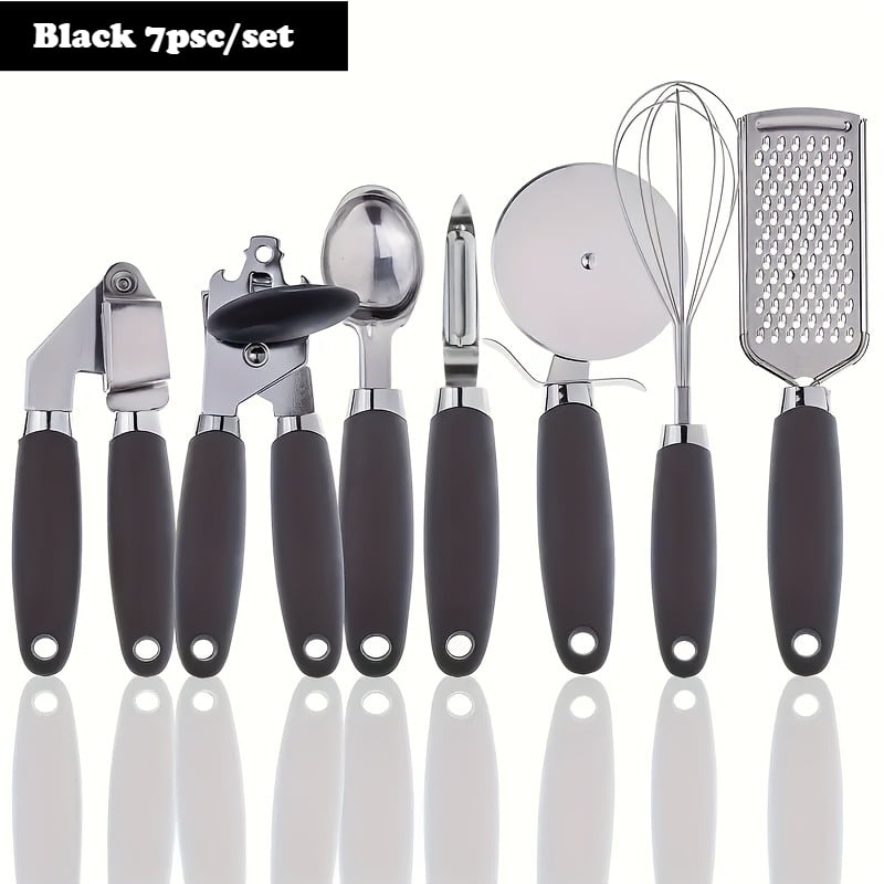 7Pcs Stainless Steel Kitchen Utensils Set-Multifunctional Kitchen ...