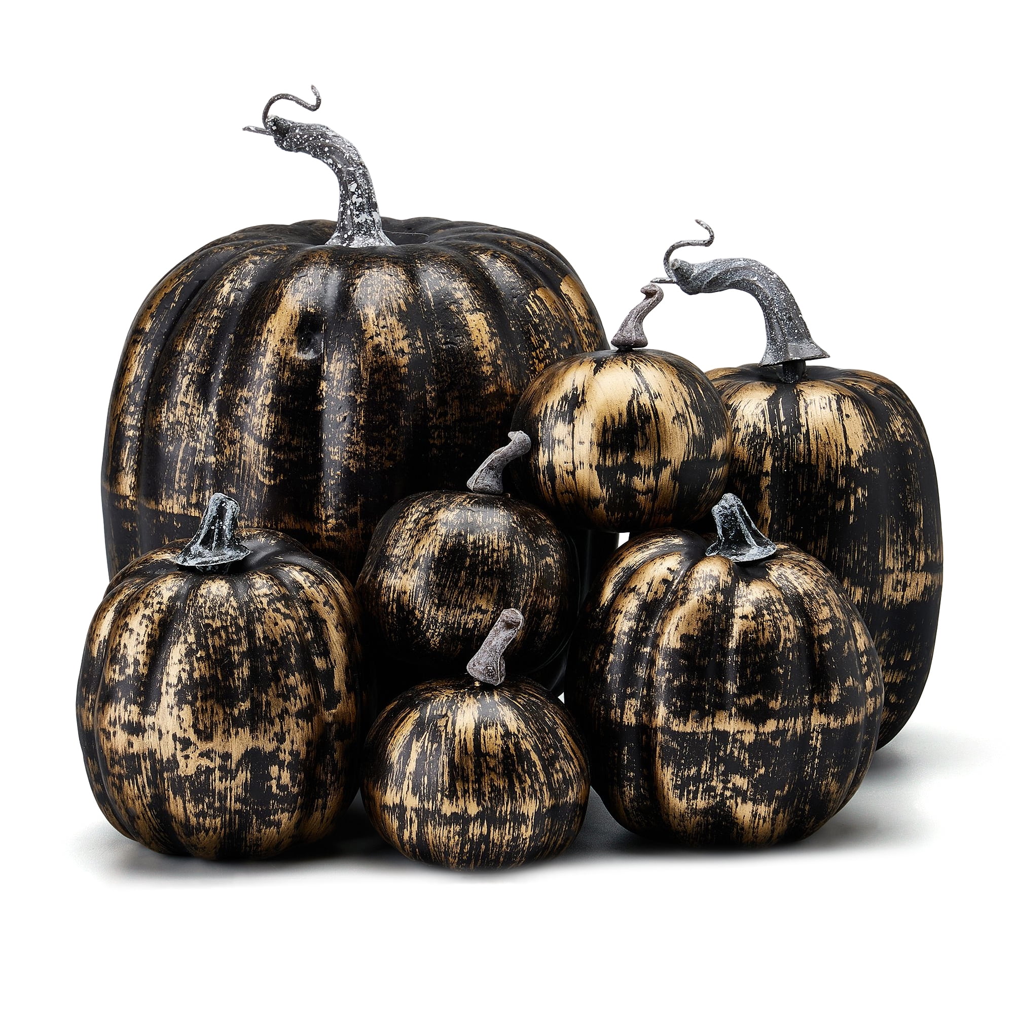 7Pcs Thanksgiving Artificial Pumpkin Home Decoration Sets, Artificial ...