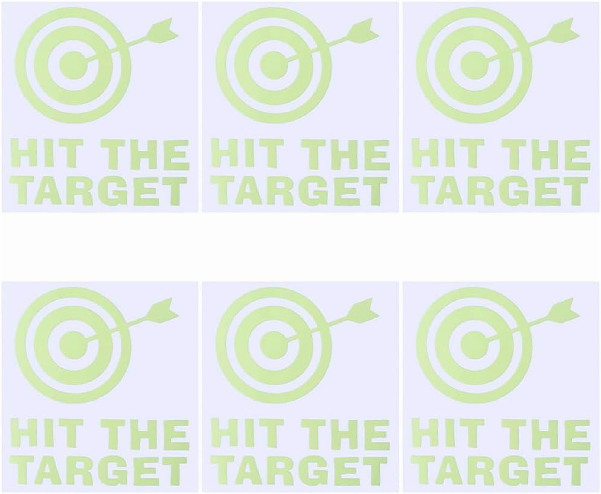 7Pcs Toilet Target Aiming Stickers Glow in The Dark Decal Bullseye ...