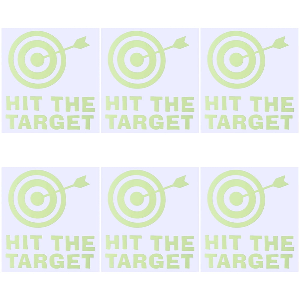 7Pcs Toilet Target Aiming Stickers Glow in The Dark Decal Bullseye ...