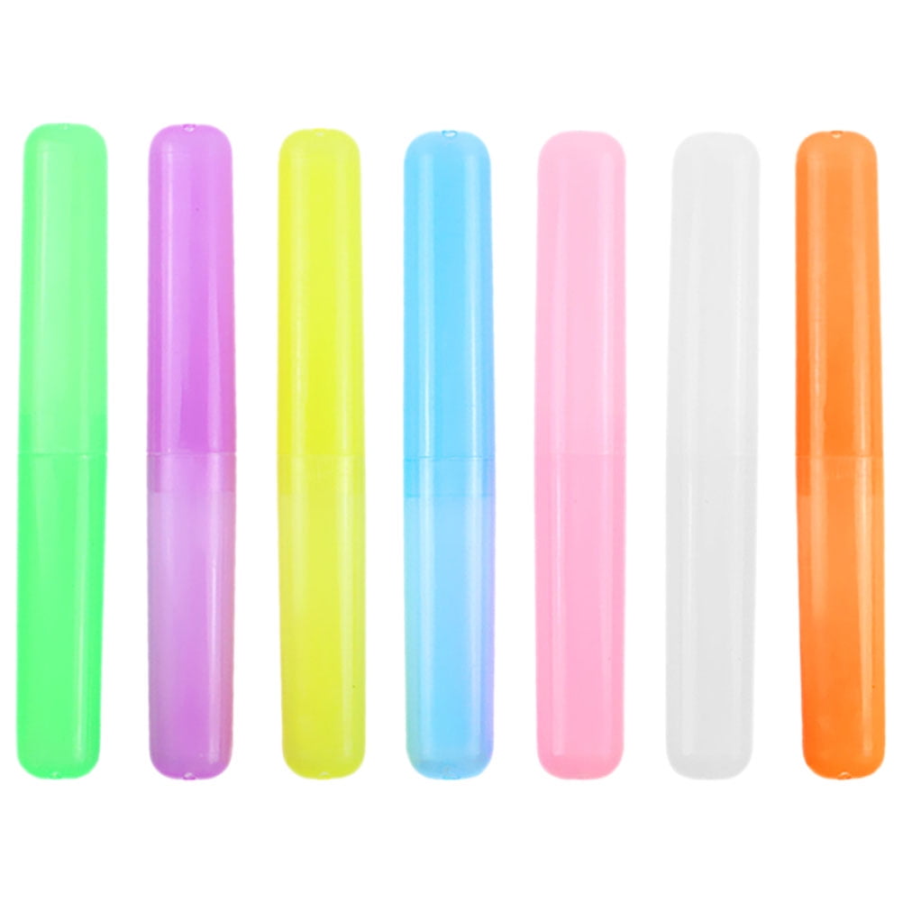7Pcs Toothpaste Case Plastic Toothbrush Boxes Portable Toothbrush ...