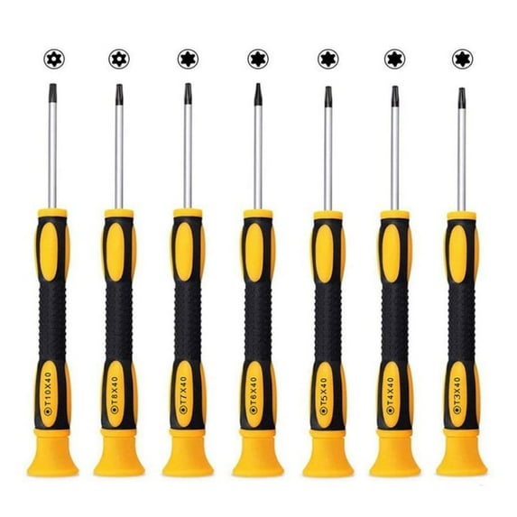 7Pcs Torx Screwdriver Set with T3 T4 T5 T6 T7 T8 T10 Security Magnetic ...