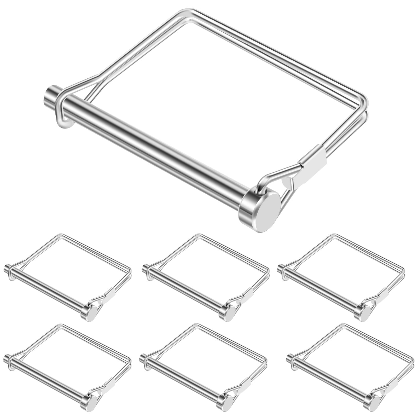 7Pcs Trailer Coupler Pin Iron Zinc Plated Square Shaft Locking Pin ...