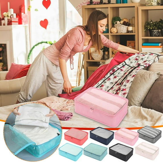 7Pcs Travel Storage Bag Yannianjz Packing Cubes for Travel, Clothing ...