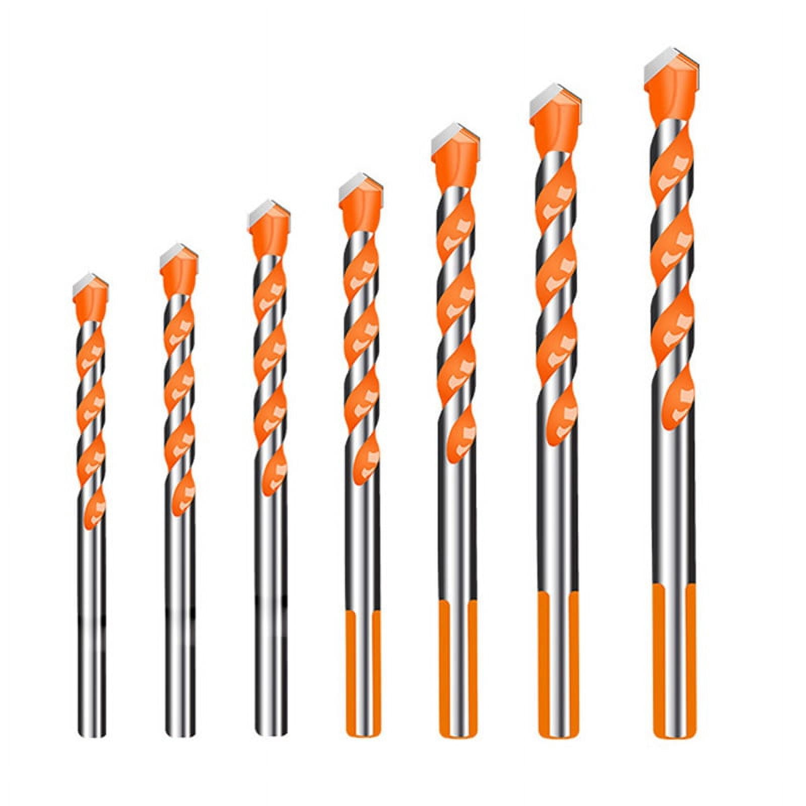 7Pcs Ultimate Drill Bits,Concrete Drill Bit, Drilling and Punching Work ...