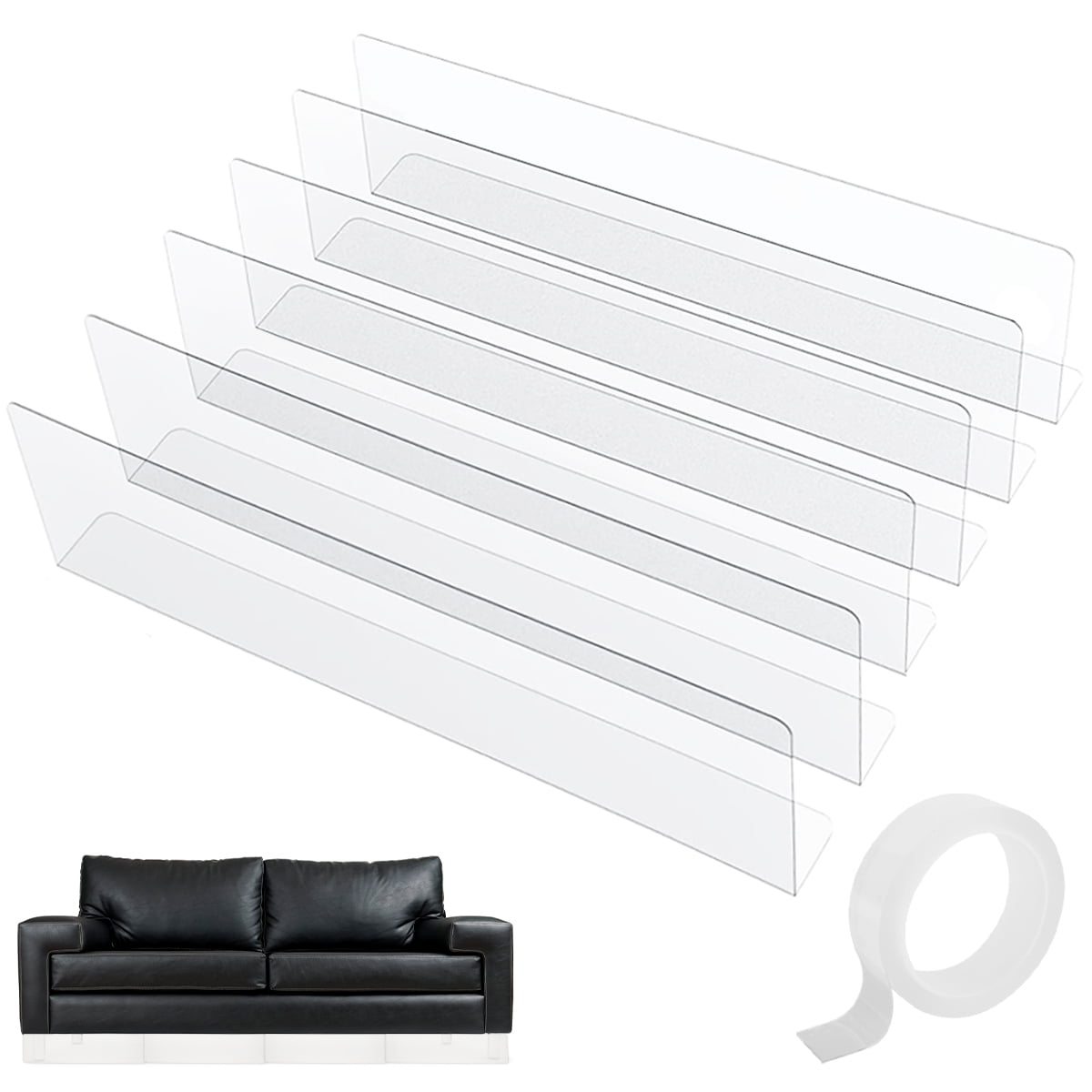 7Pcs Under Couch Blocker Safe Transparent Toy Blocker Waterproof L ...