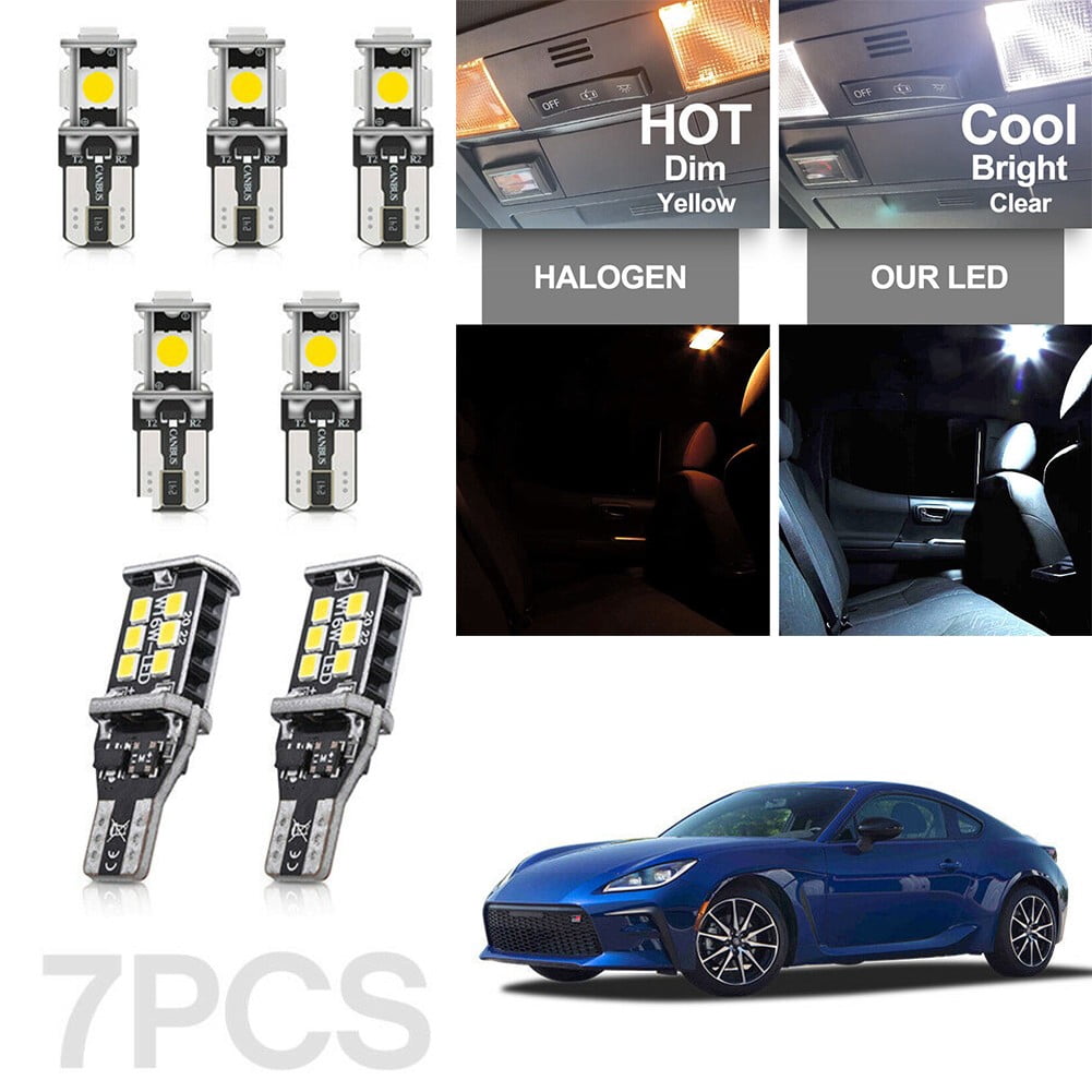 7Pcs White LED Interior Light Reverse Bulbs Kit for BRZ For Toyota GR86 ...