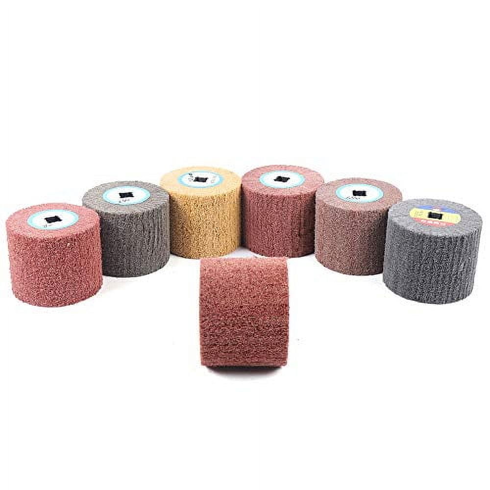 7Pcs Wire Drawing Wheel Brush Drum Burnishing Polishing Buffer Wheel Grit for The Polishing of ...