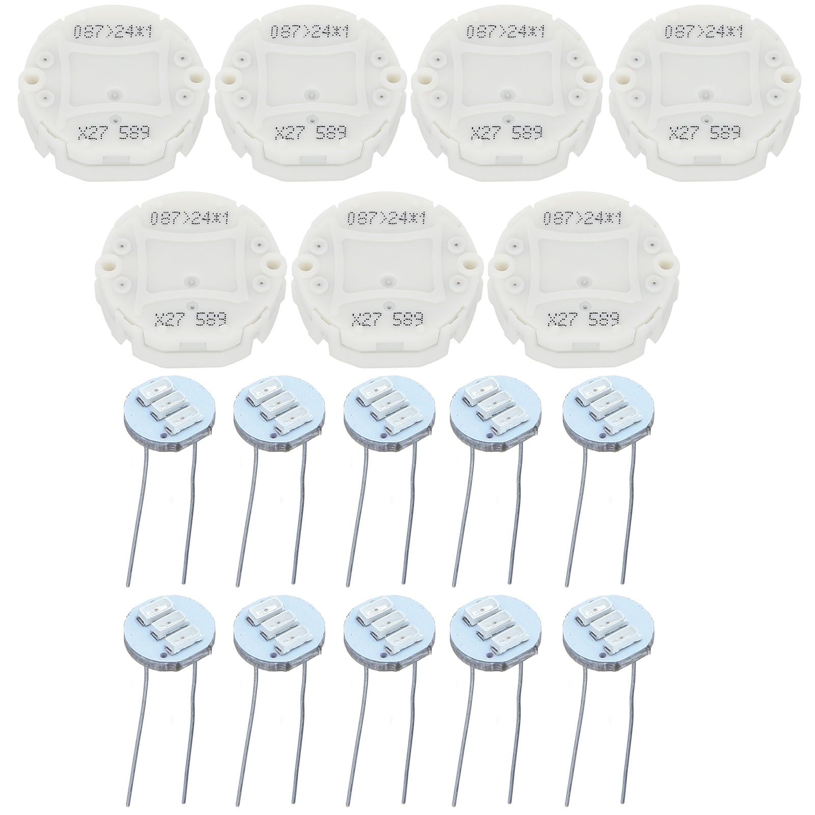 7Pcs X25.589 Stepper Motor with 10Pcs Green 4.7mm For Mini Light Bulbs ...