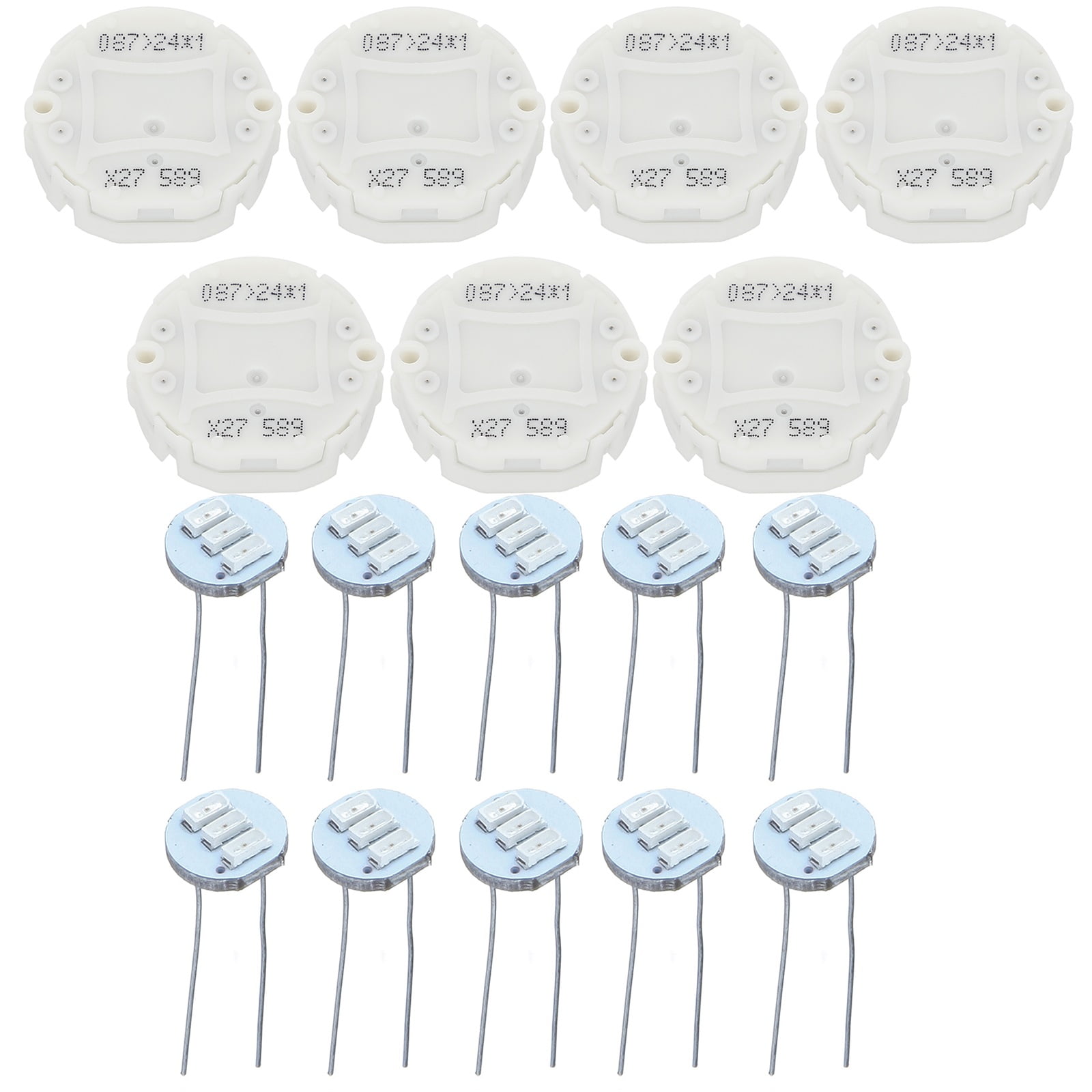 7Pcs X25.589 Stepper Motor with 10Pcs White 4.7mm For Mini Light Bulbs ...