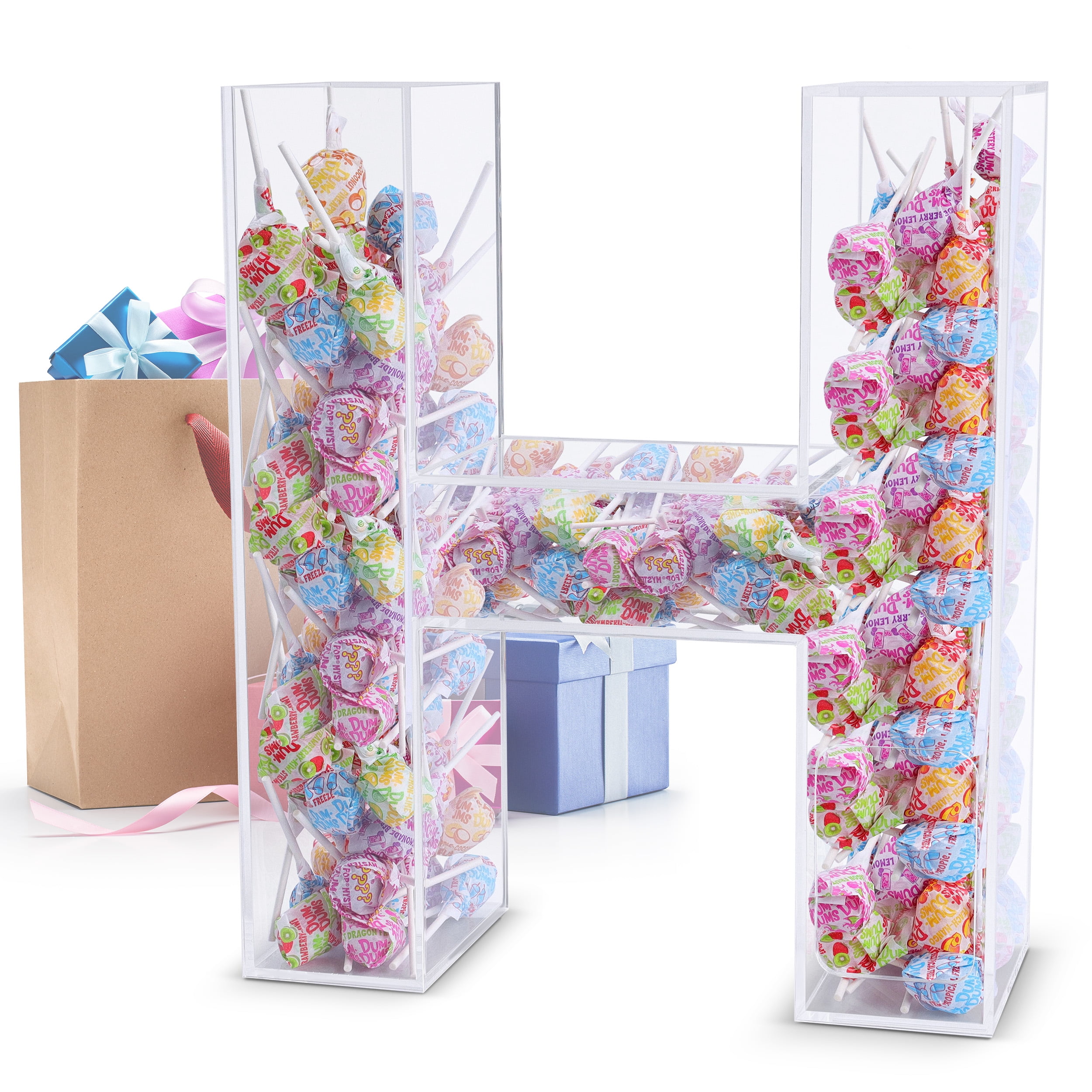 7Penn Acrylic Boxes Letter H Shaped Candy Decor for Wedding Dessert ...